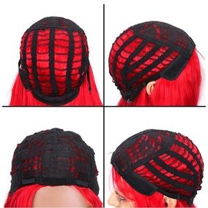 Accessories | Randy 22 Red Middle Part Cos Play Wig Nwt | Poshmark